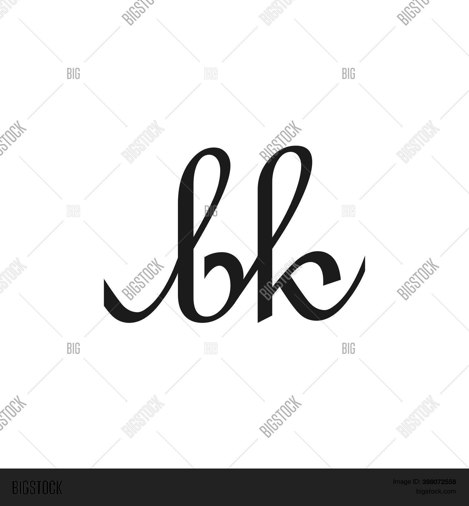 Initial Letter Bk Vector & Photo (Free Trial) | Bigstock