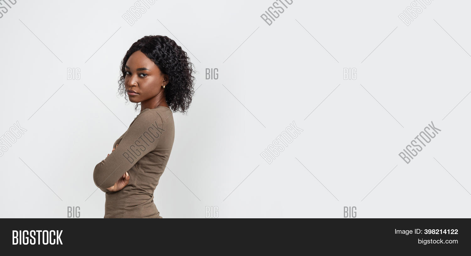 Upset Black Woman Arms Image & Photo (Free Trial) | Bigstock