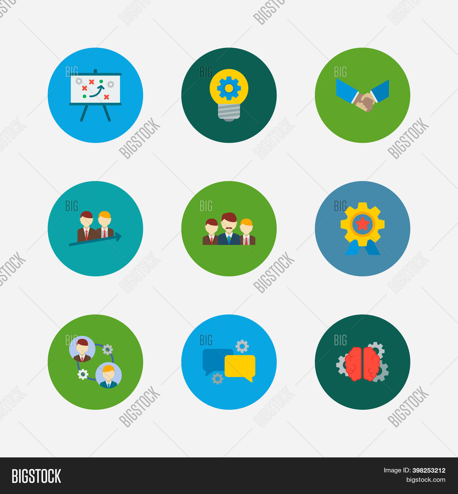 Partnership Icons Set Image & Photo (Free Trial) | Bigstock