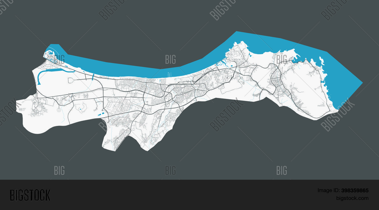Muscat Map. Detailed Vector & Photo (Free Trial) | Bigstock
