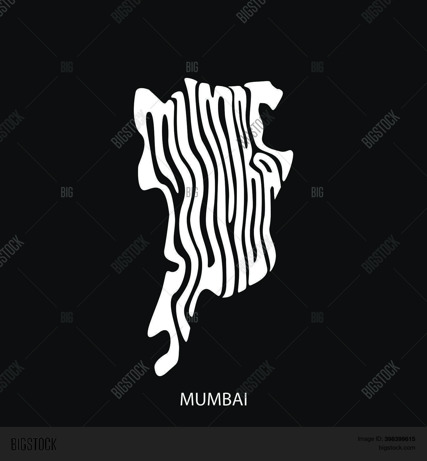 Mumbai Calligraphy Vector & Photo (Free Trial) | Bigstock