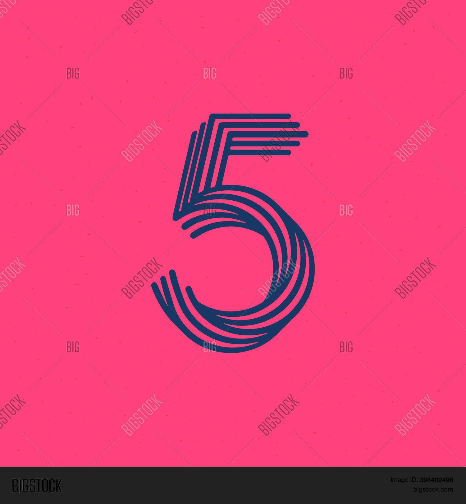 Number Five Logo Made Vector & Photo (Free Trial) | Bigstock
