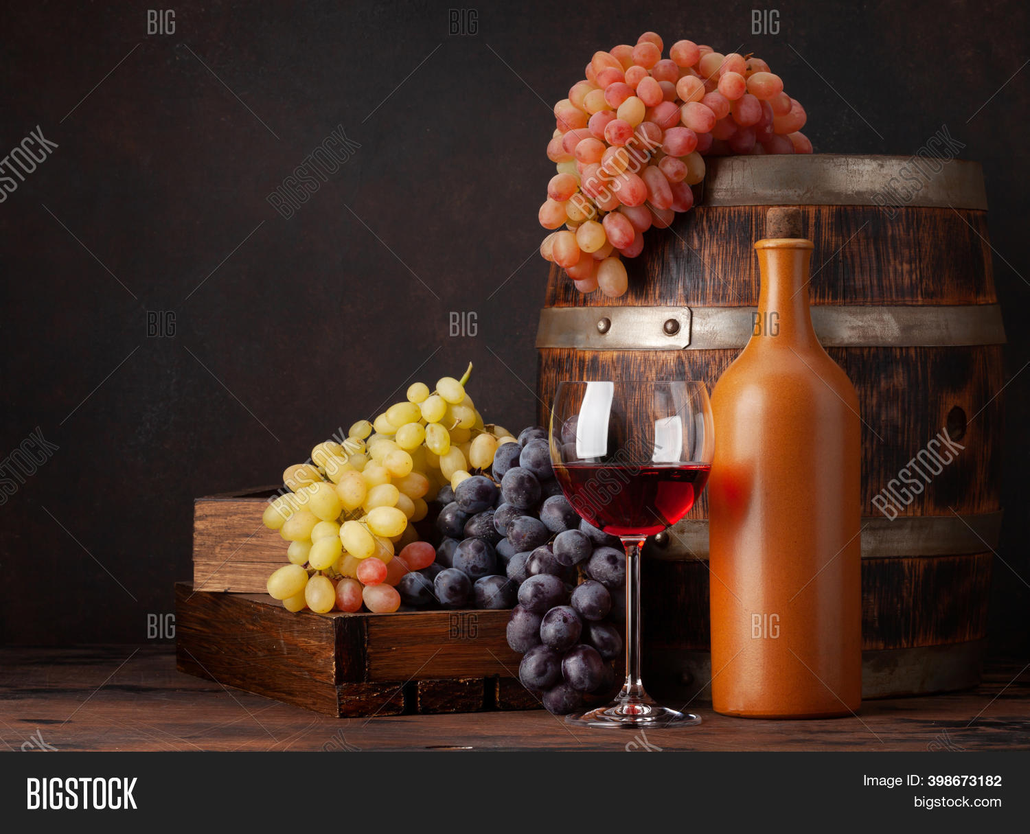 Wine Bottle, Grapes, Image & Photo (Free Trial) | Bigstock