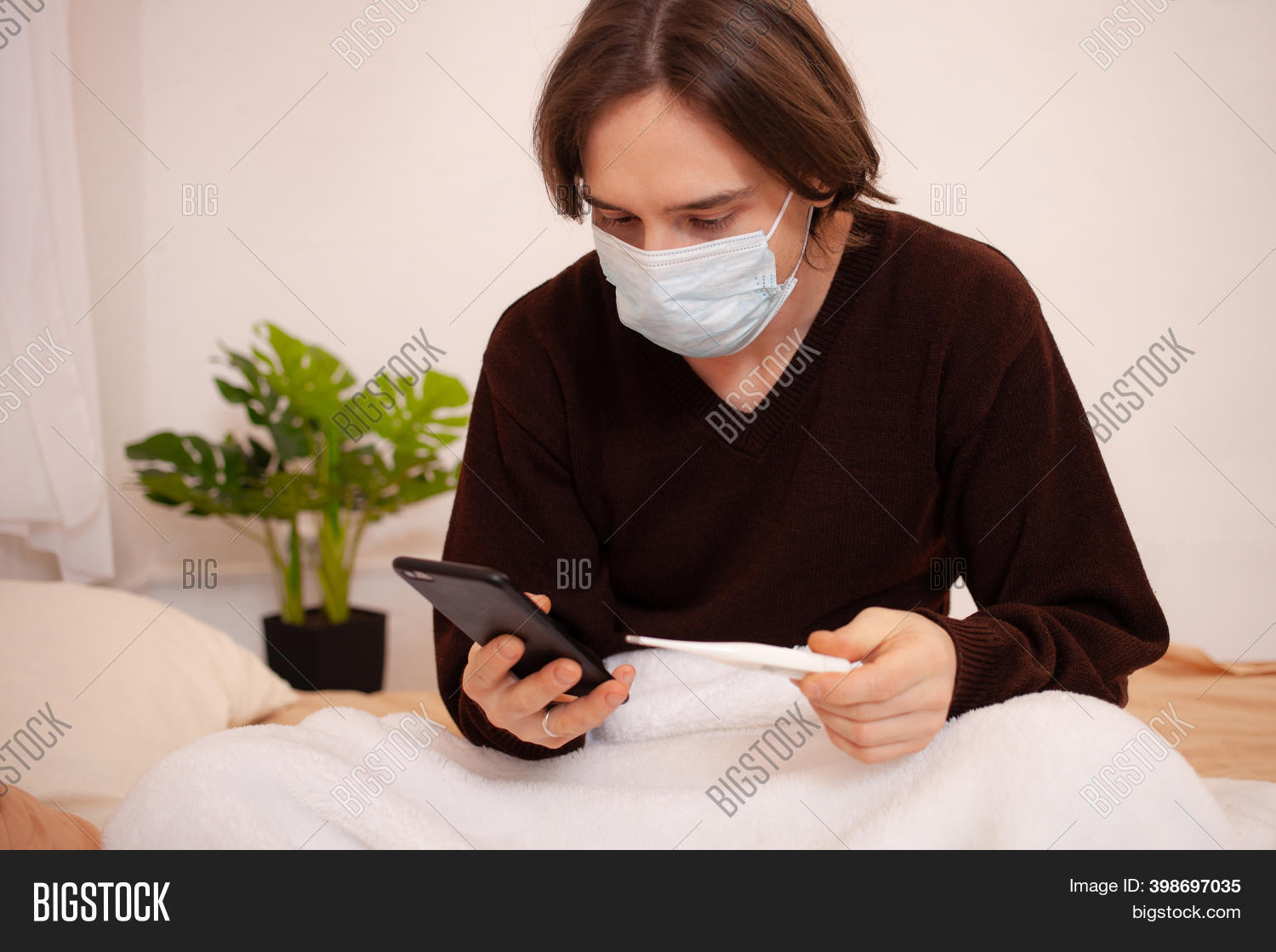 Sick Man Calls Image & Photo (Free Trial) | Bigstock