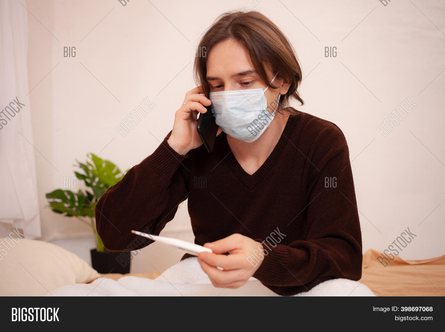Sick Man Calls Image & Photo (Free Trial) | Bigstock
