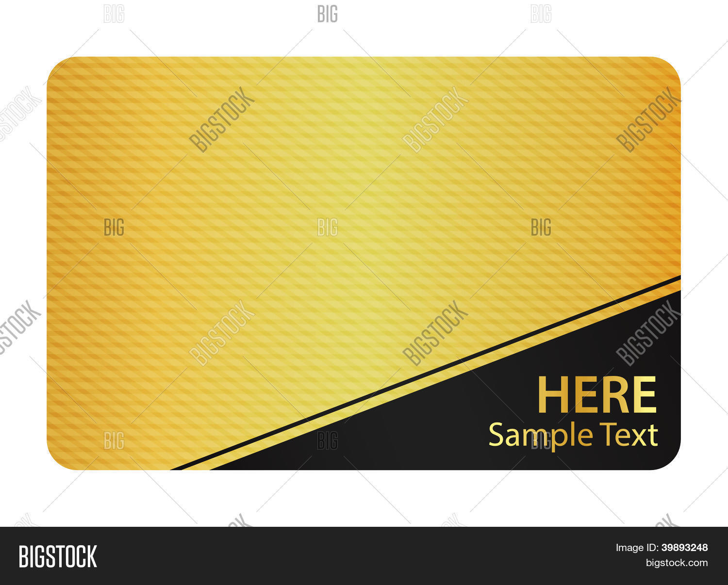 Golden Business Card Vector & Photo (Free Trial) | Bigstock