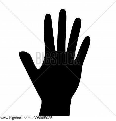 Black Hand Silhouette Vector & Photo (Free Trial) | Bigstock