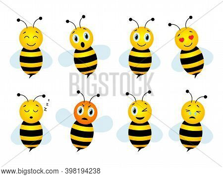 Bees Emotions Vector & Photo (Free Trial) | Bigstock
