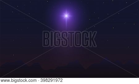 Bethlehem Star Over Vector & Photo (Free Trial) | Bigstock