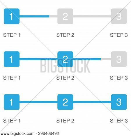 Three Steps Vector & Photo (Free Trial) | Bigstock