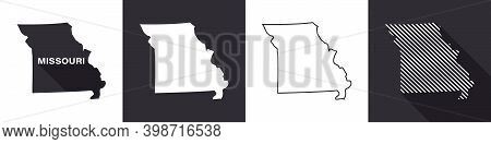 State Missouri. Map Vector & Photo (Free Trial) | Bigstock