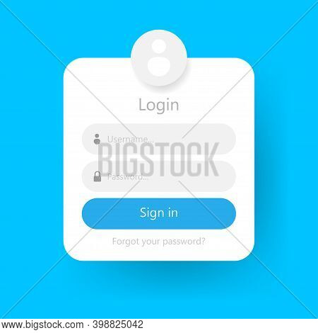 Login Form Icon. Vector & Photo (Free Trial) | Bigstock