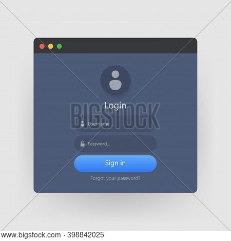 Login Form Icon. Vector & Photo (Free Trial) | Bigstock