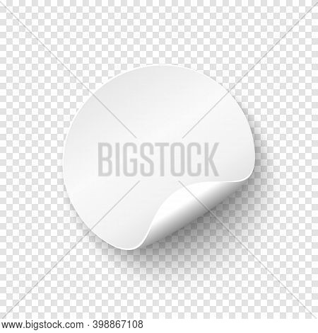 Blank Papper Round Vector & Photo (Free Trial) | Bigstock