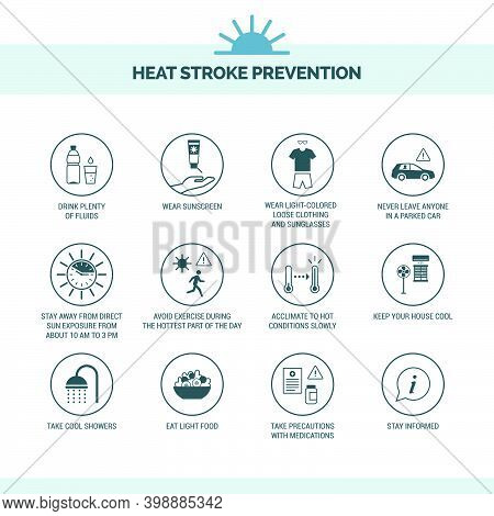 Heat Stroke Heat Vector & Photo (Free Trial) | Bigstock