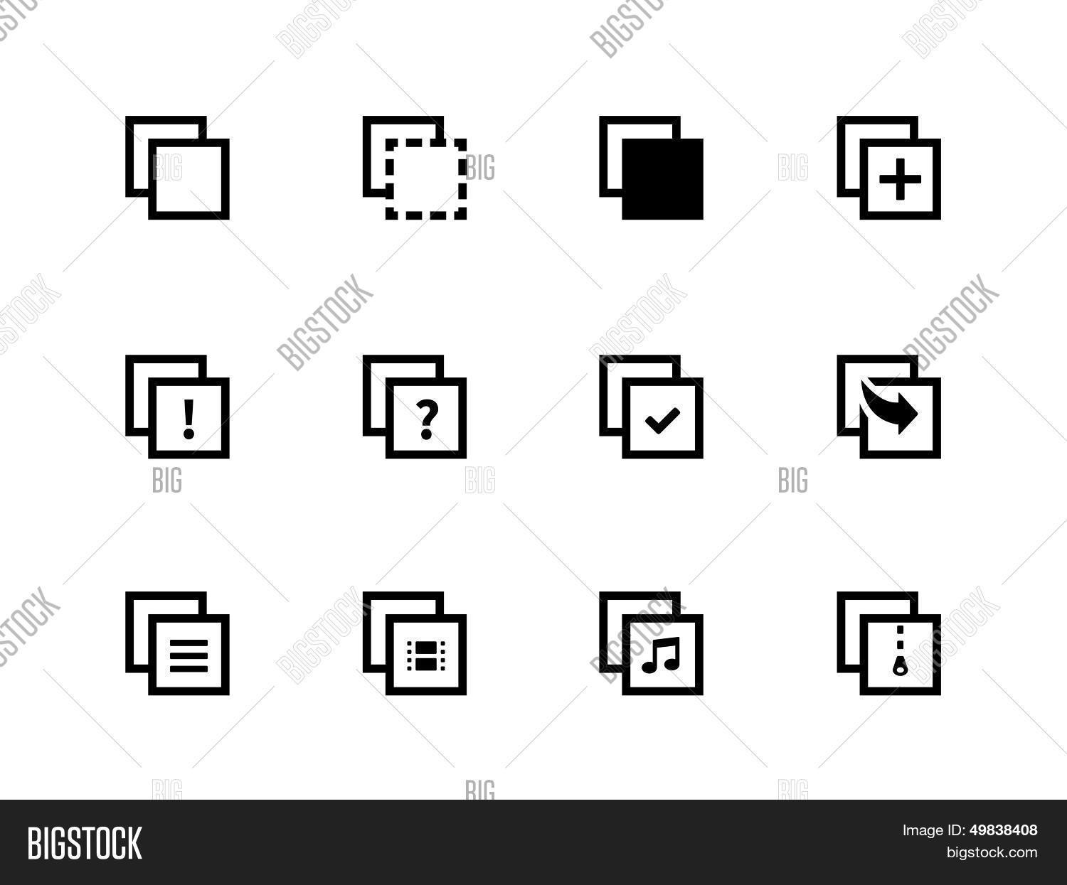 Copy Paste Icons Apps Vector & Photo (Free Trial) | Bigstock