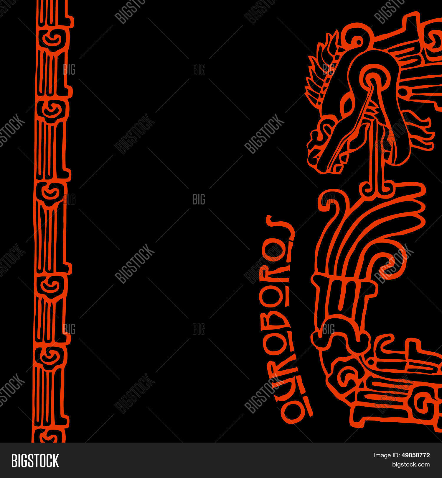 Maya Snake Vector & Photo (Free Trial) | Bigstock