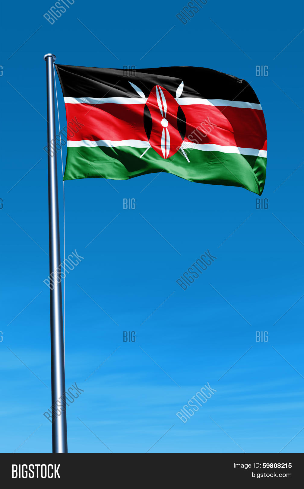 Kenya Flag Waving On Image & Photo (Free Trial) | Bigstock
