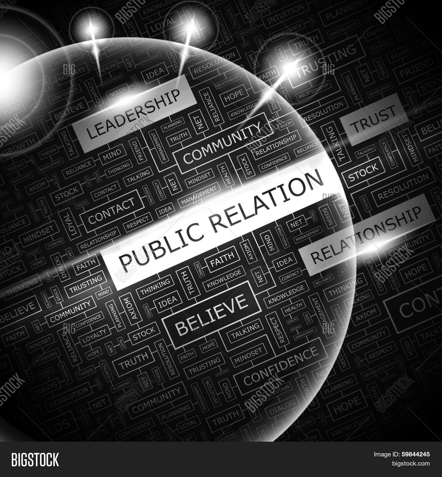 PUBLIC RELATION. Word Vector & Photo (Free Trial) | Bigstock
