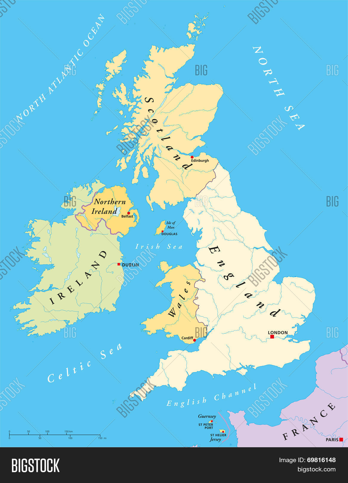 British Isles Map Vector & Photo (Free Trial) | Bigstock