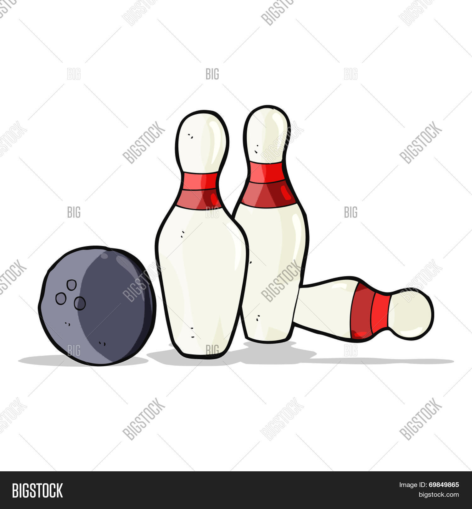 Cartoon Bowling Ball Image & Photo (Free Trial) | Bigstock