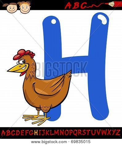 Letter H Hen Cartoon Vector & Photo (Free Trial) | Bigstock