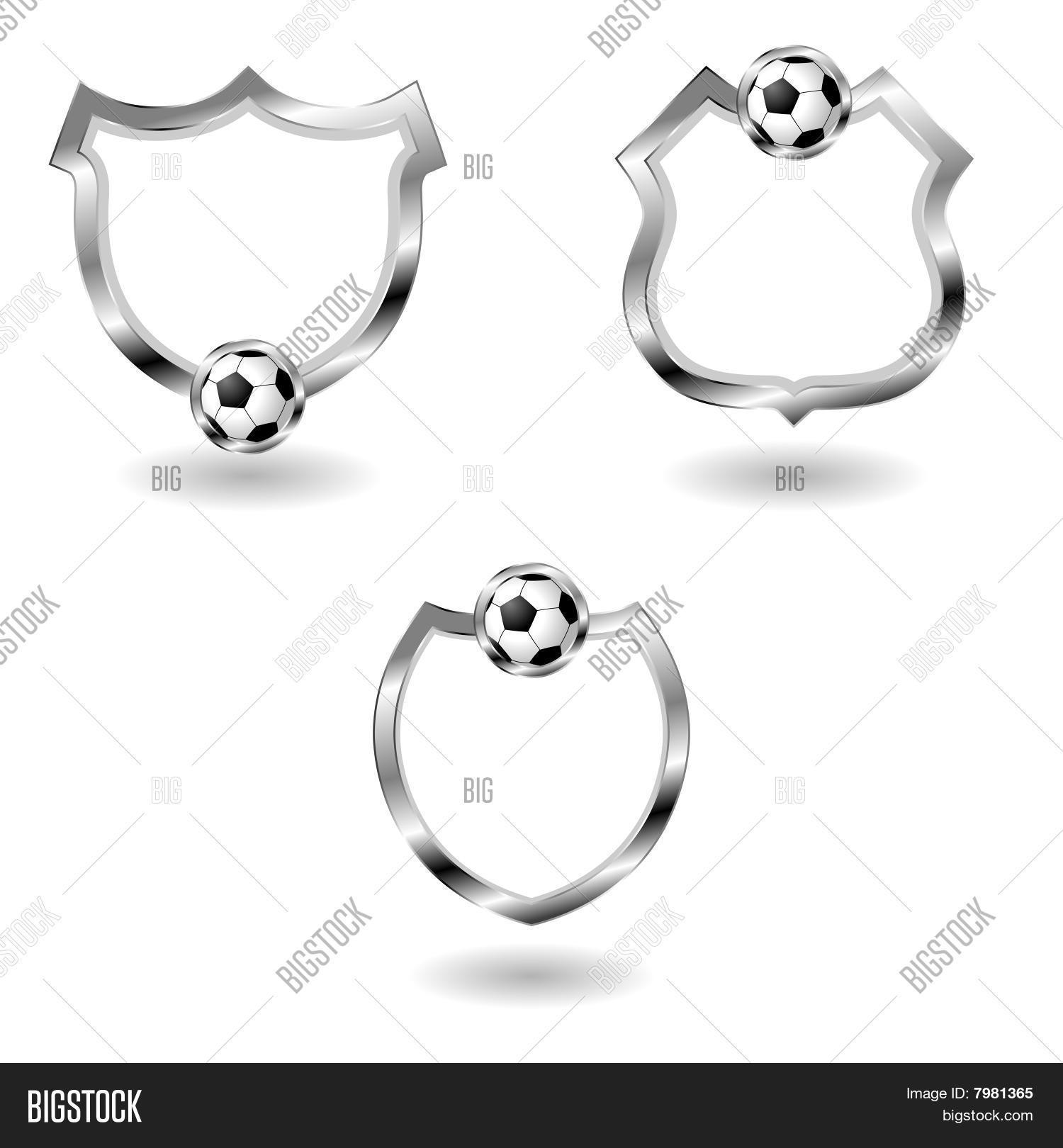 Empty Soccer Badges Vector & Photo (Free Trial) | Bigstock