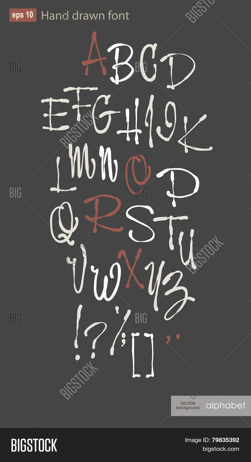 Handwritten Alphabet Vector & Photo (Free Trial) | Bigstock