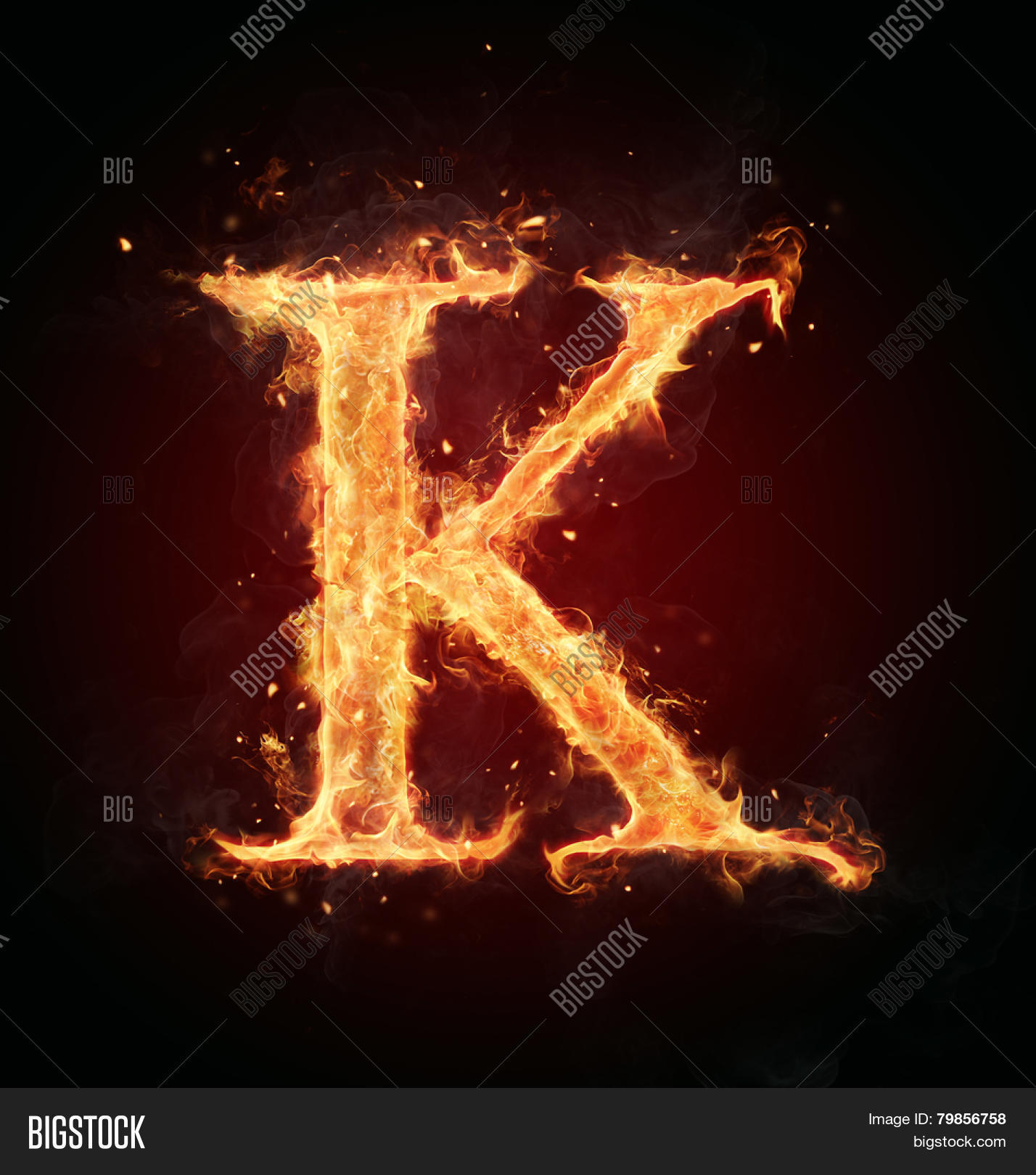 Burning Fire Letter Image & Photo (Free Trial) | Bigstock