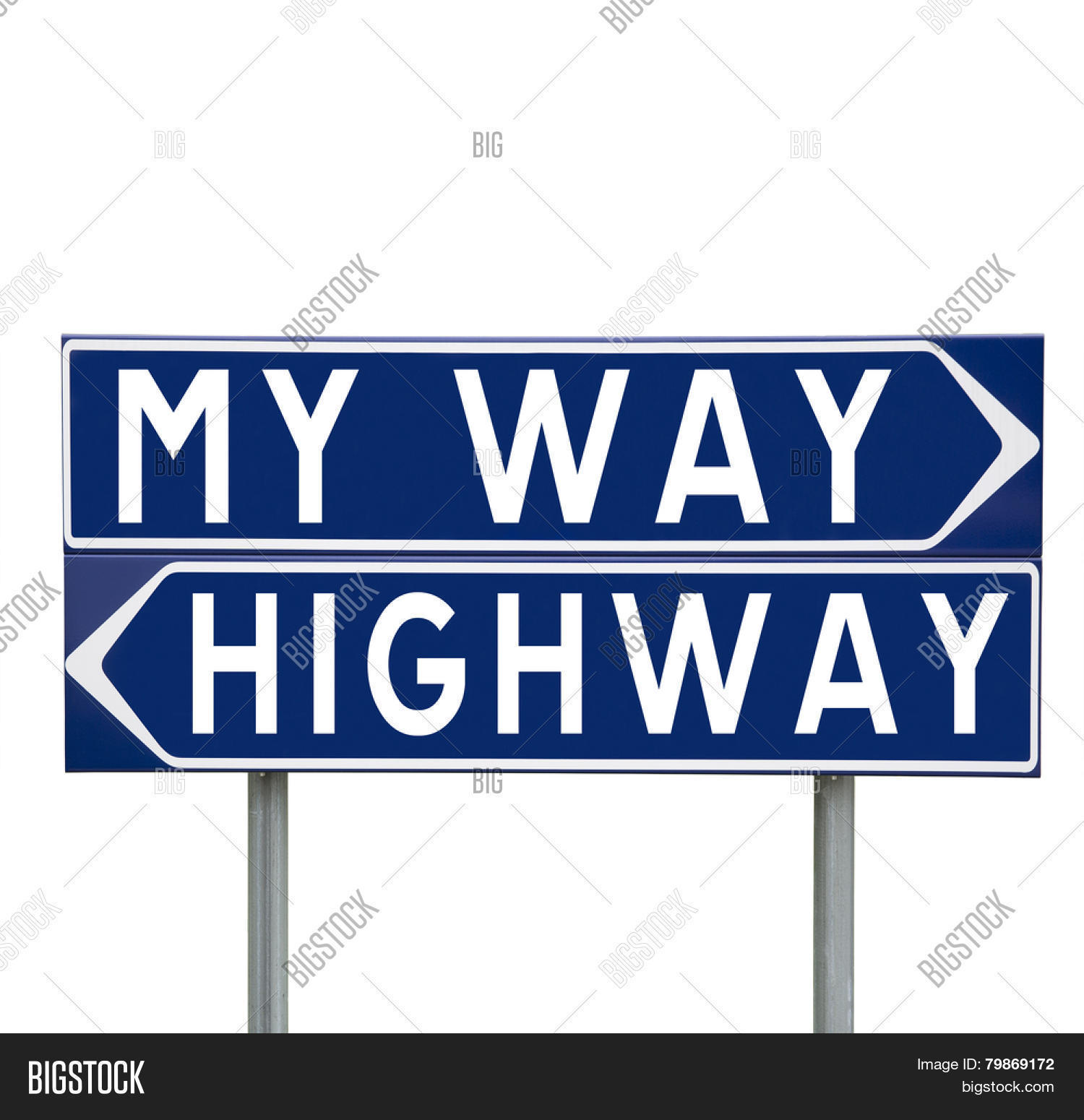 Blue Direction Signs Image & Photo (Free Trial) | Bigstock