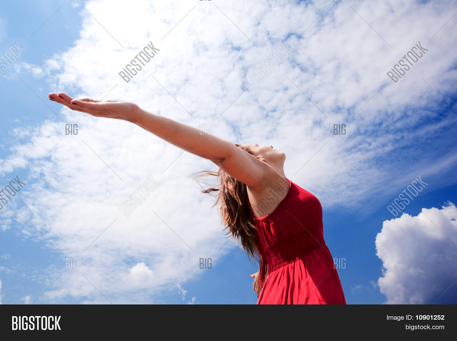 Girl Open Arms Image & Photo (Free Trial) | Bigstock