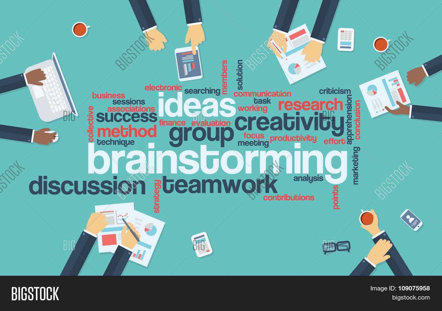 Brainstorming Word Vector & Photo (Free Trial) | Bigstock