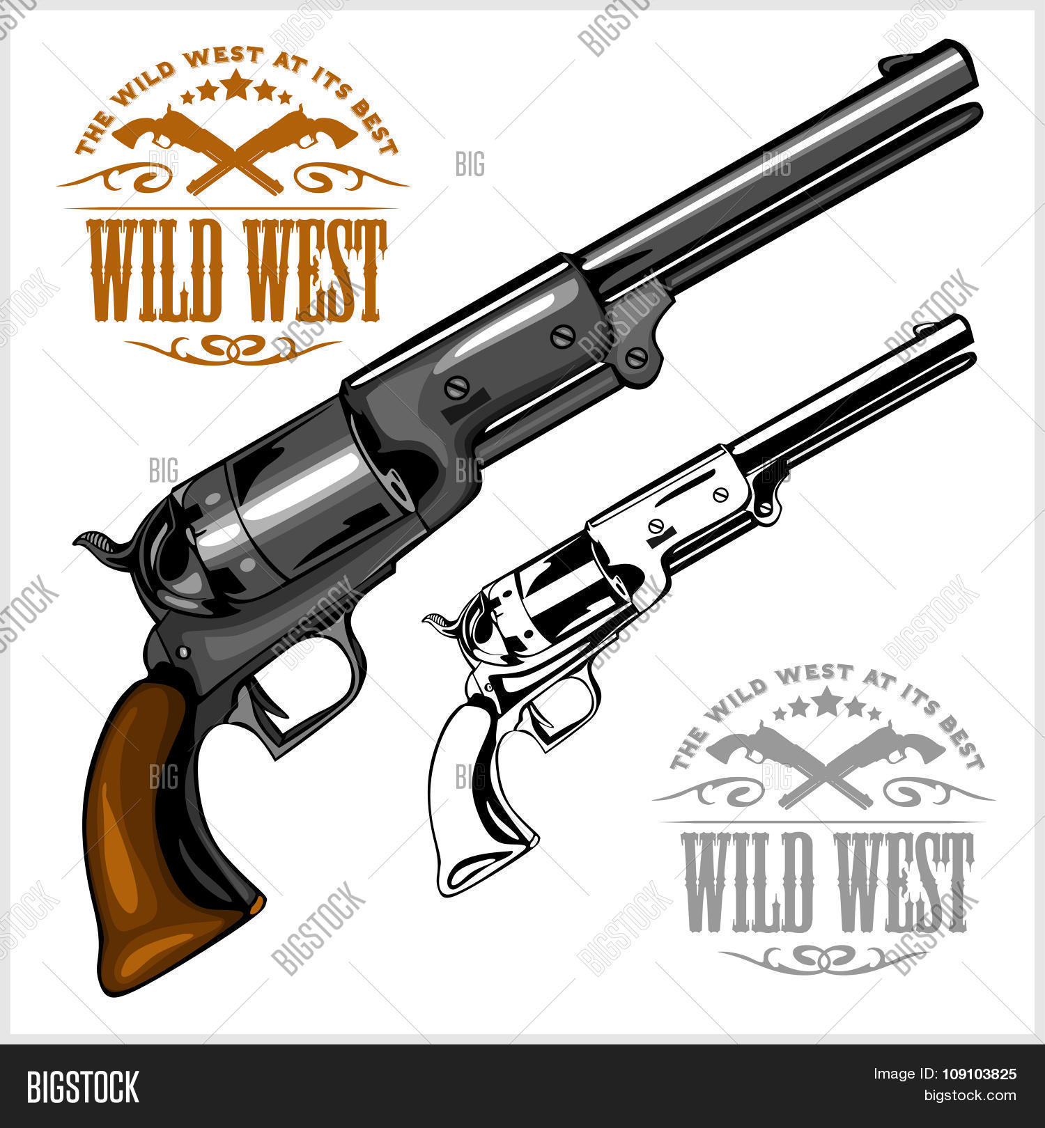 Old American Colt Vector & Photo (Free Trial) | Bigstock