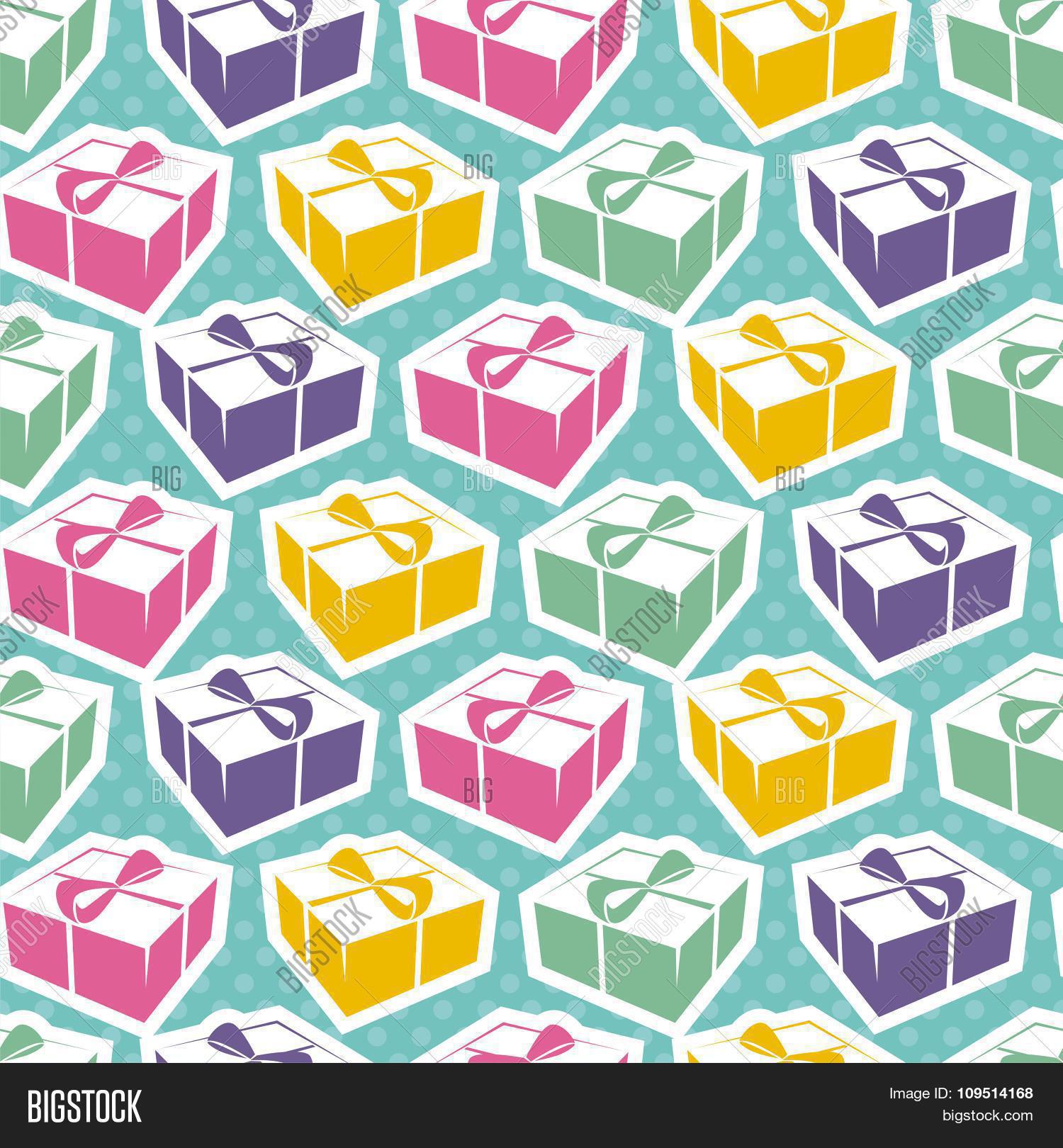 Seamless Texture Gift Vector & Photo (Free Trial) | Bigstock