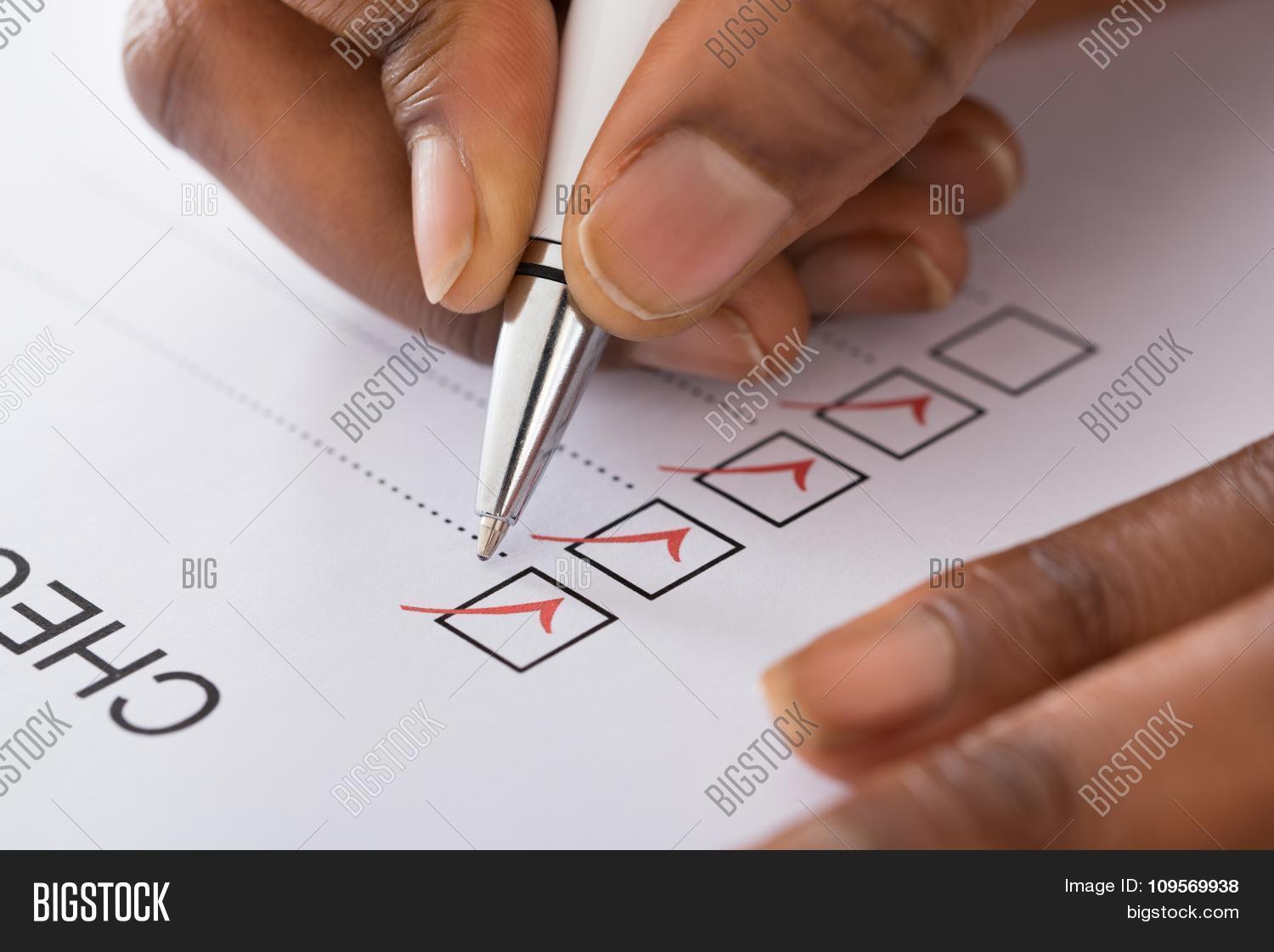 Person's Hand Marking Image & Photo (Free Trial) | Bigstock