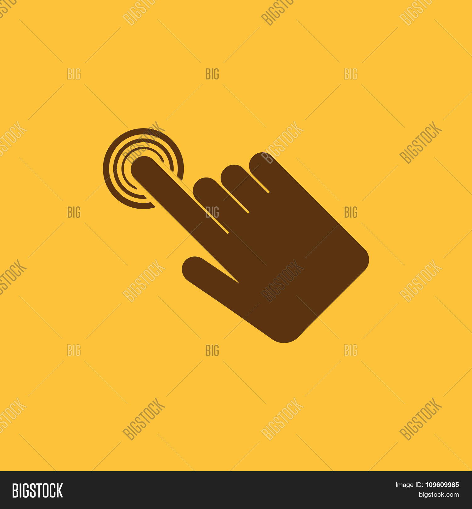 Hand Click Icon. Vector & Photo (Free Trial) | Bigstock