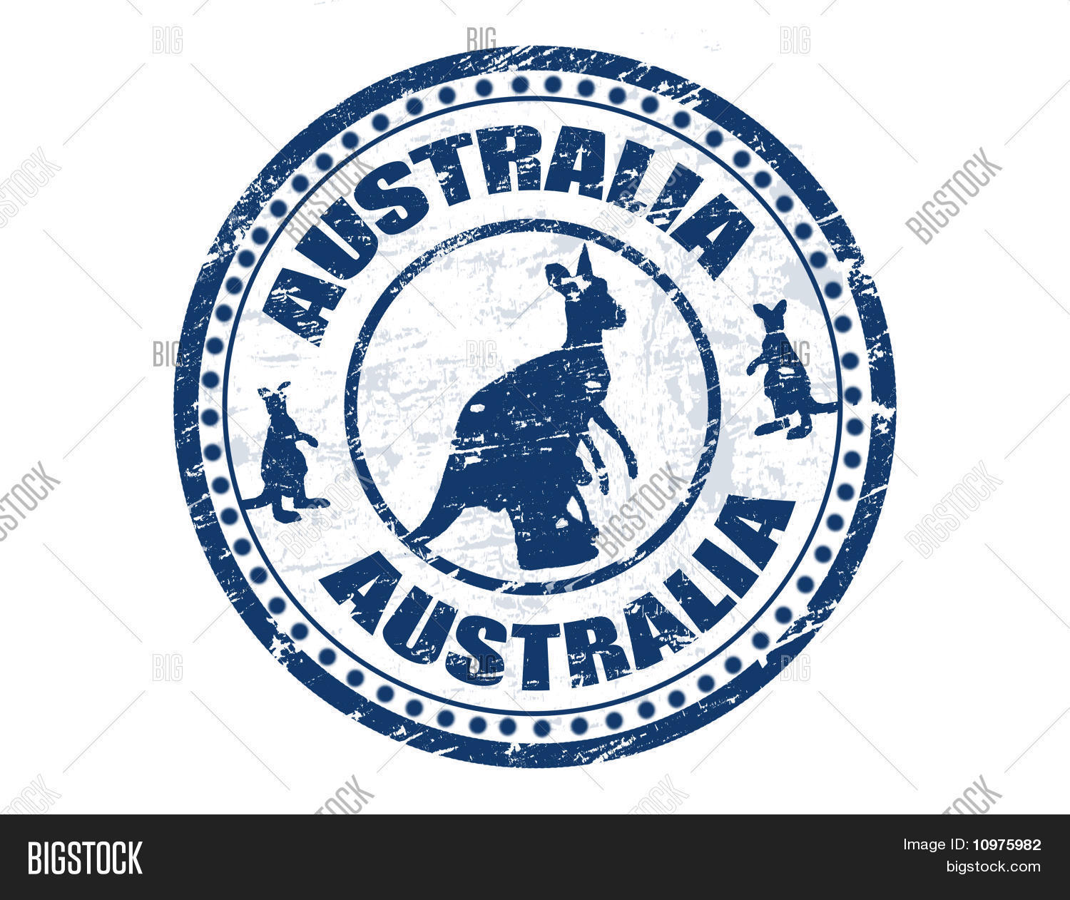 Australia Stamp Vector & Photo (Free Trial) | Bigstock