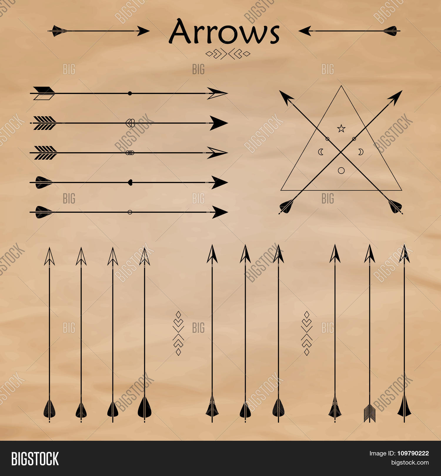 Arrow Clip Art Set Vector & Photo (Free Trial) | Bigstock
