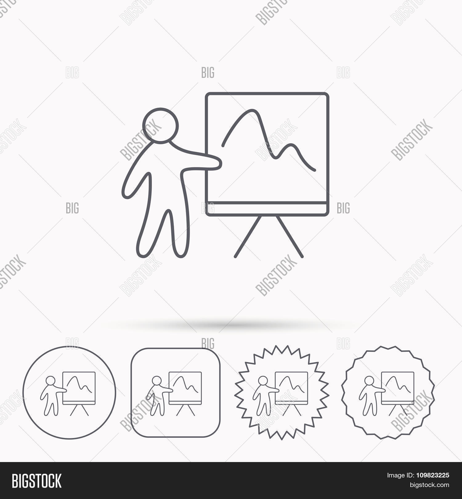 Presentation Icon. Vector & Photo (Free Trial) | Bigstock