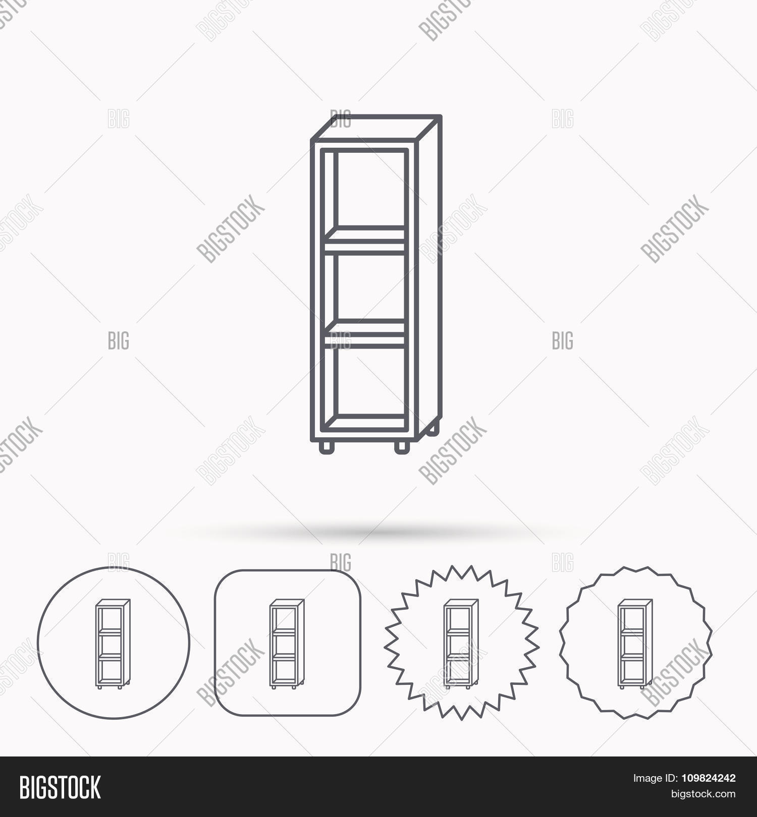 Empty Shelves Icon. Vector & Photo (Free Trial) | Bigstock