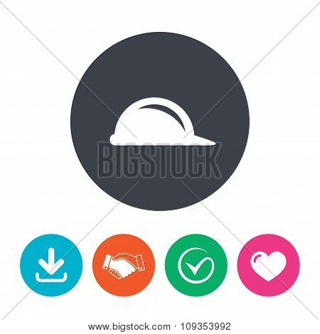 Hard Hat Sign Icon. Vector & Photo (Free Trial) | Bigstock