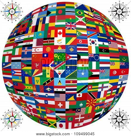 Set Flags World Vector & Photo (Free Trial) | Bigstock