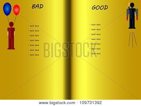 Bad-good List Vector & Photo (Free Trial) | Bigstock