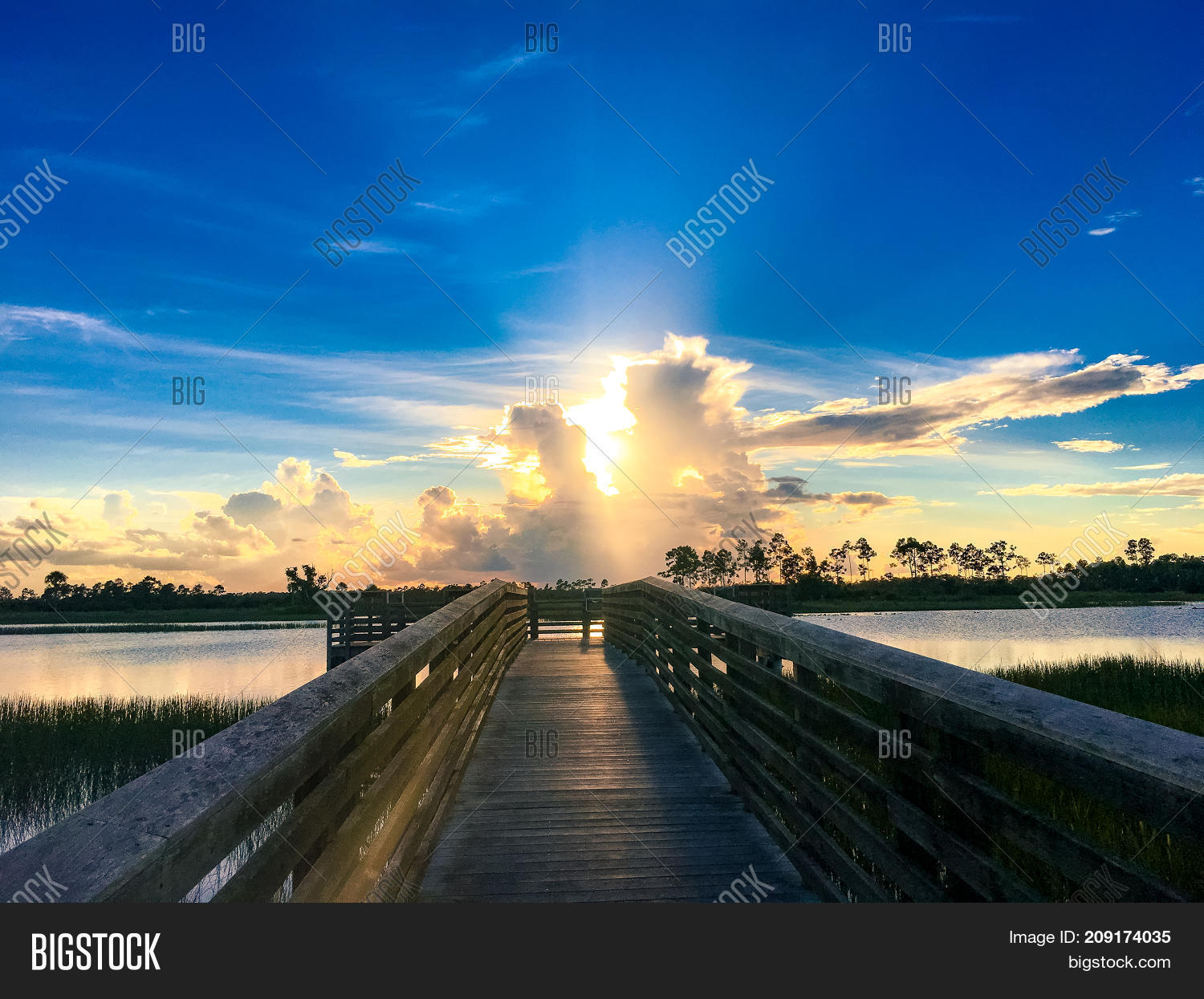 Reflection Sunset Over Image & Photo (Free Trial) | Bigstock