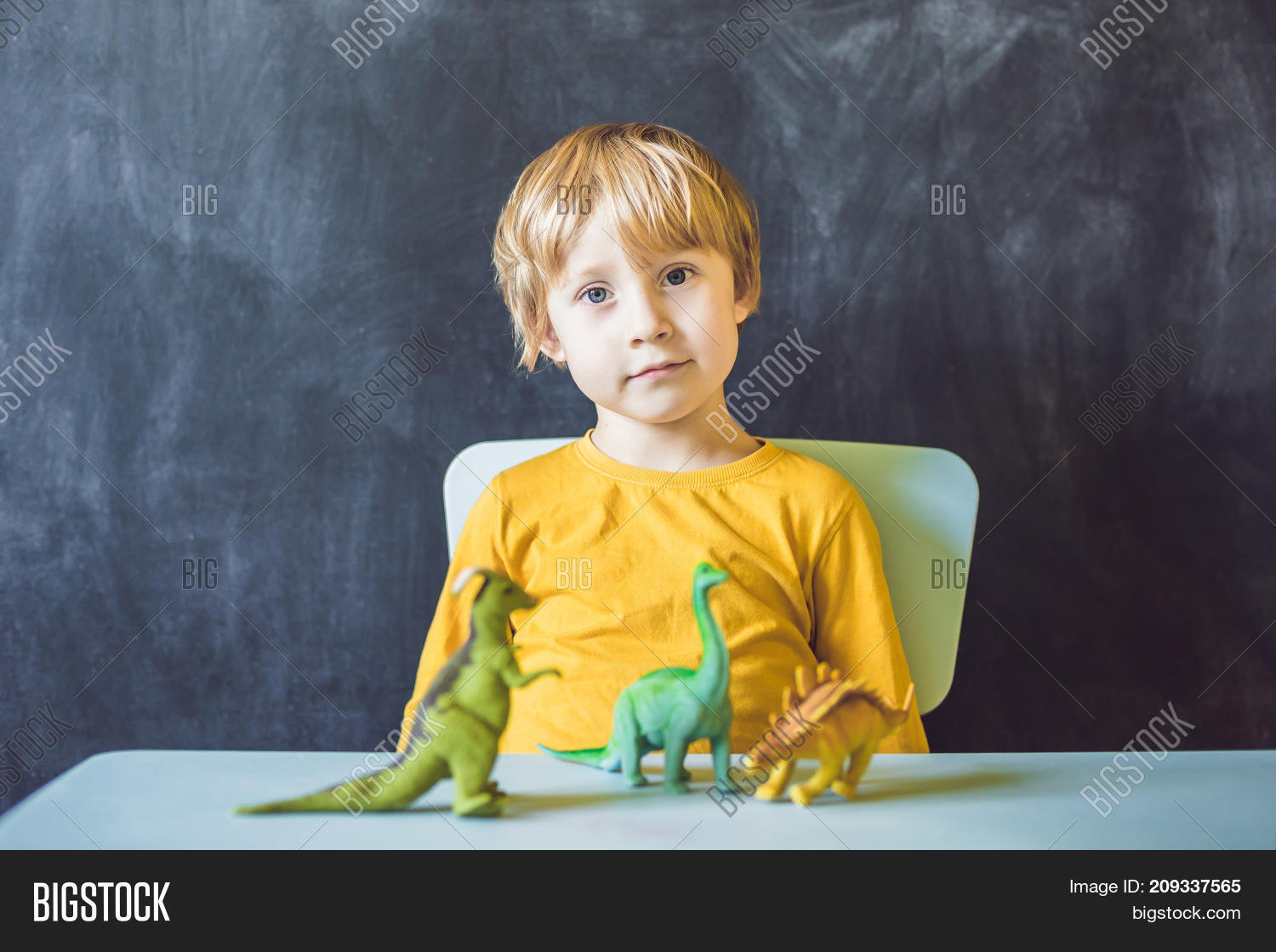 Boy Showing Dinosaur Image & Photo (Free Trial) | Bigstock