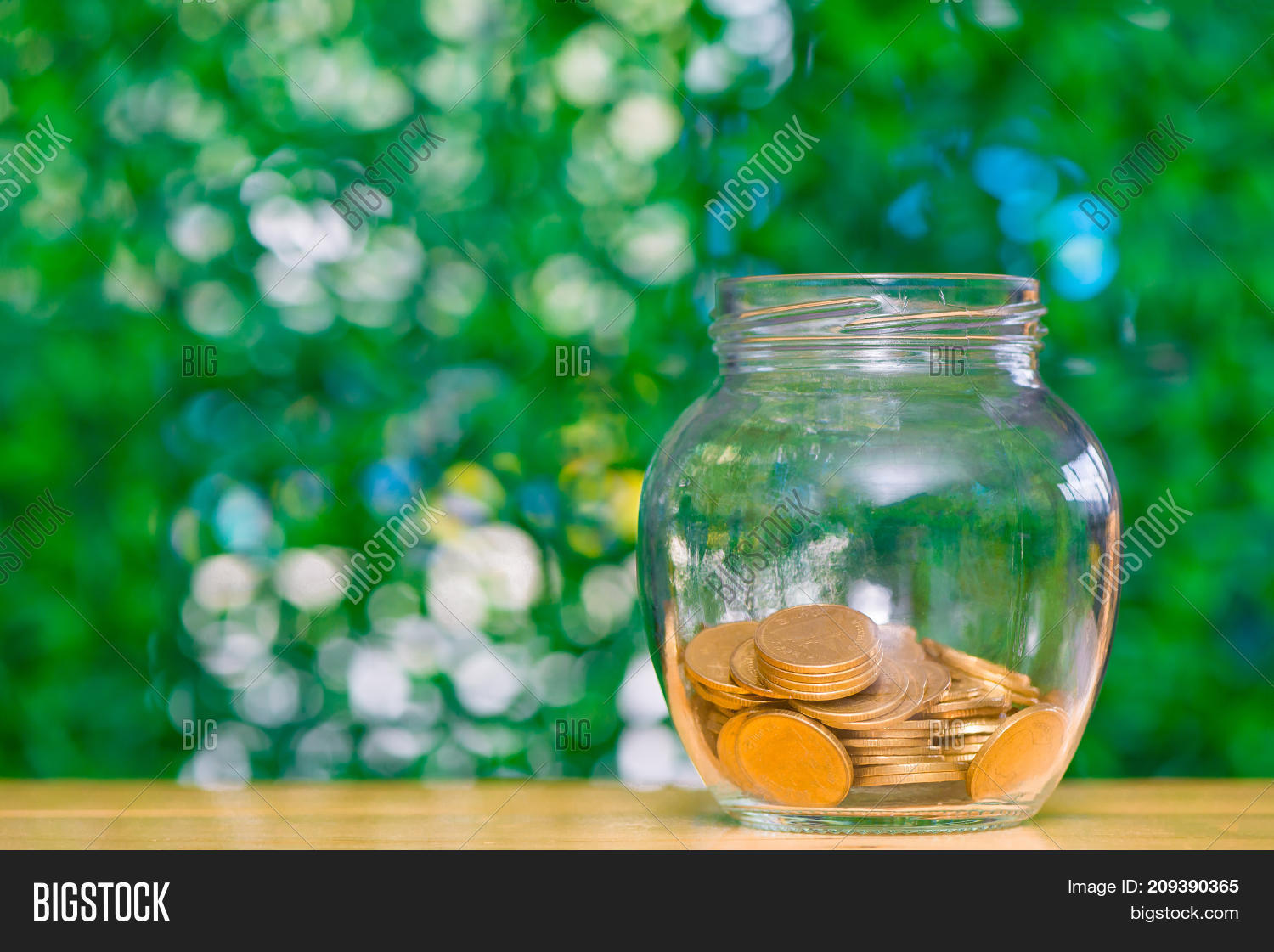 Gold Coin Money Glass Image & Photo (Free Trial) | Bigstock