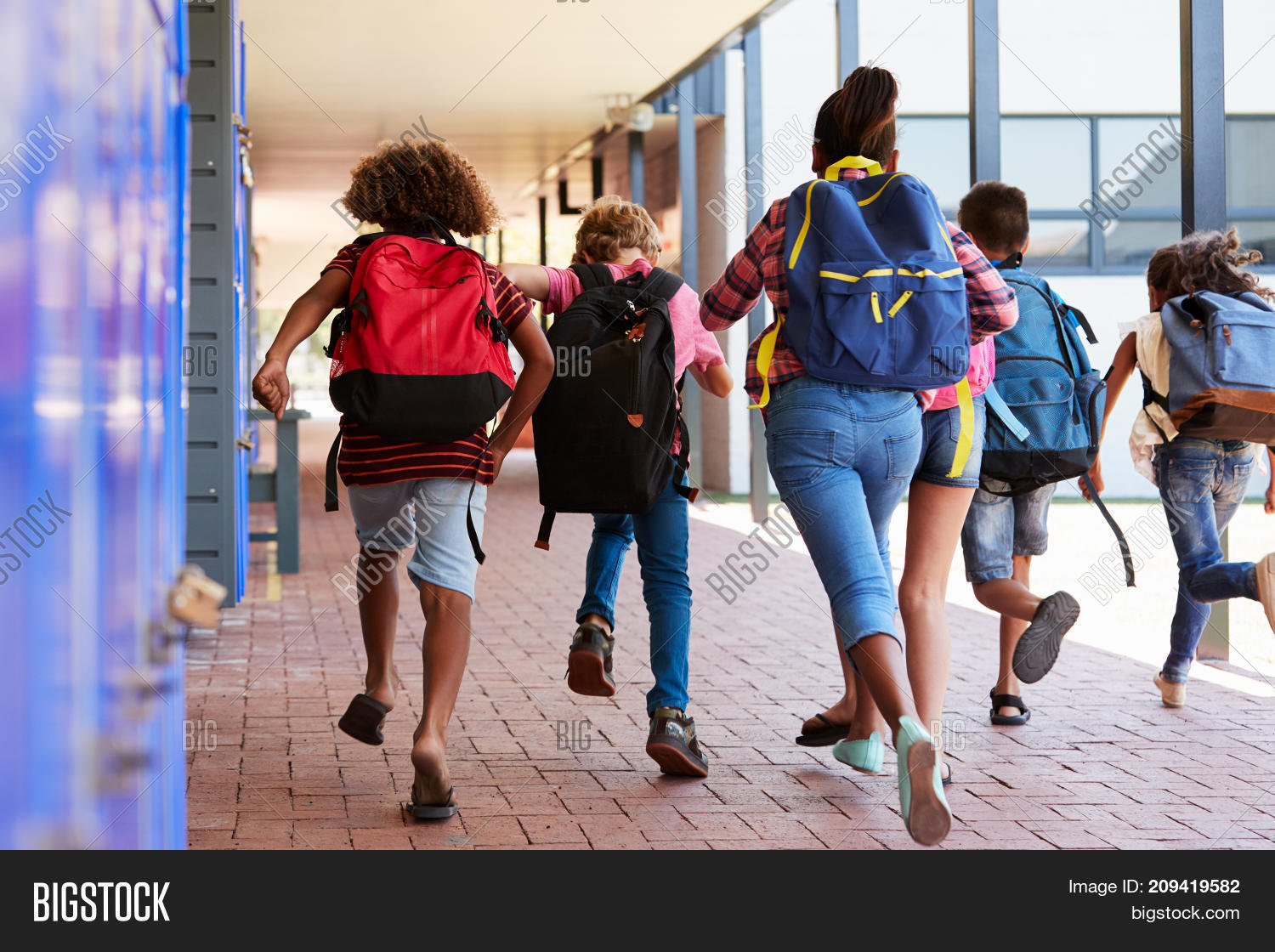School Kids Running Image & Photo (Free Trial) | Bigstock