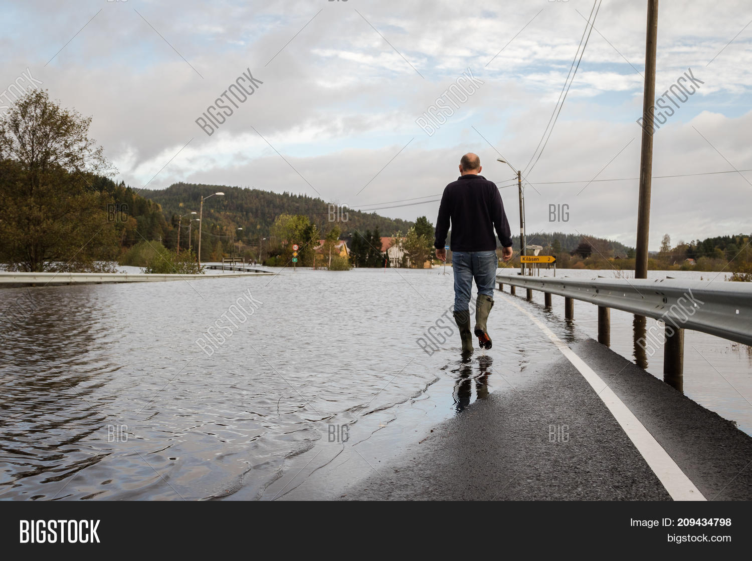 Man Walking Water On Image & Photo (Free Trial) | Bigstock