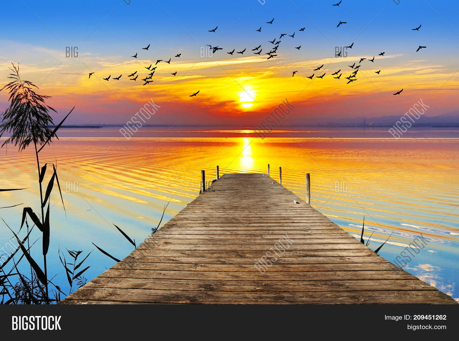 Sunset Lake Image & Photo (Free Trial) | Bigstock