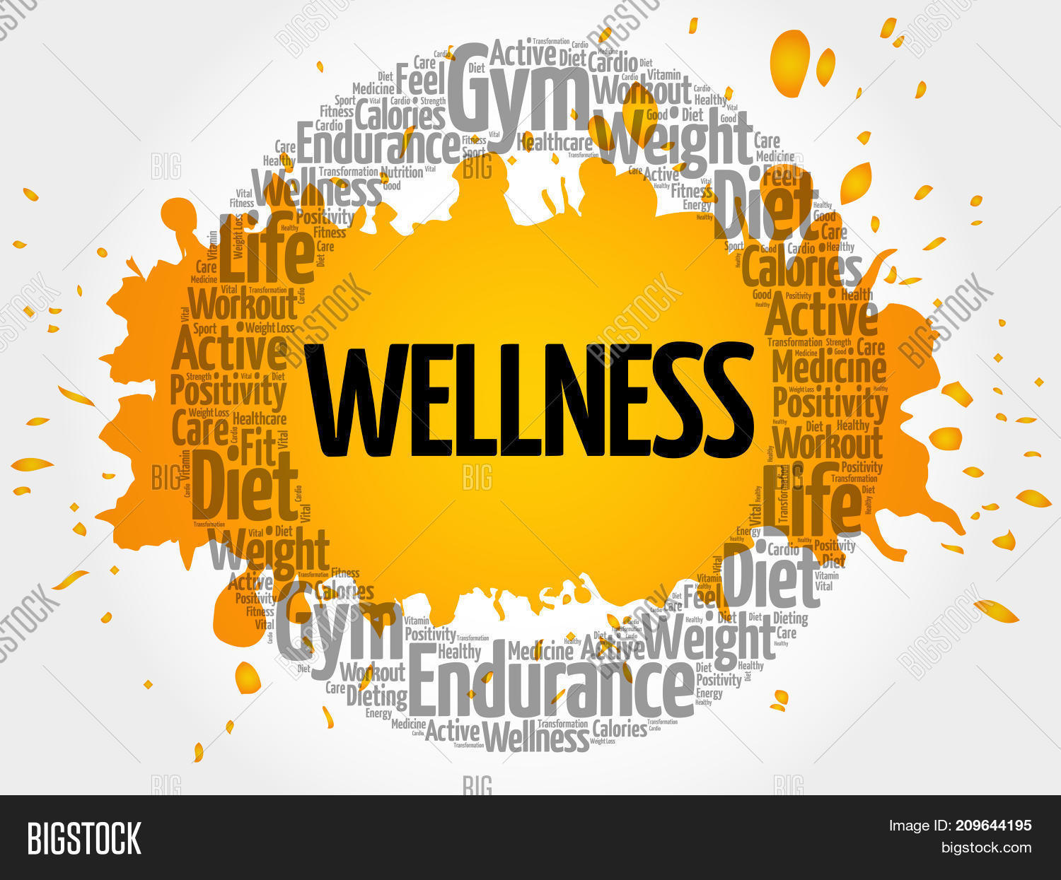 Wellness Word Cloud Image & Photo (Free Trial) | Bigstock
